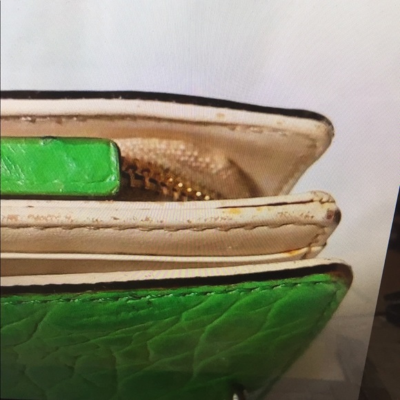 kate spade | Bags | Kate Spade Lime Green Leather Crock Wallet | Poshmark
